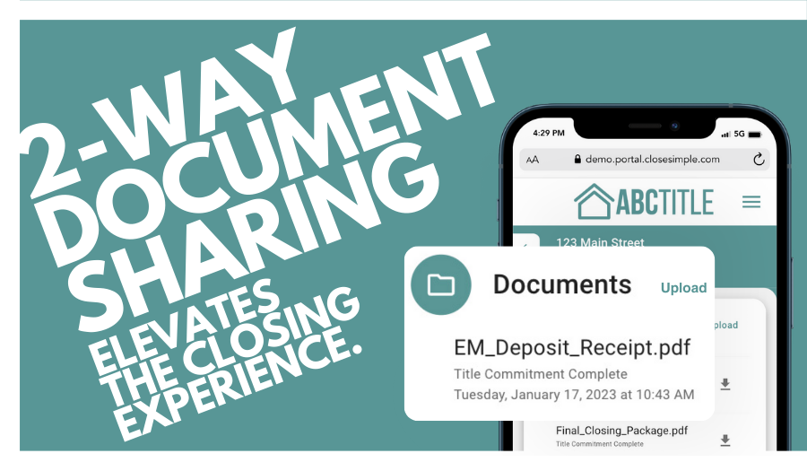 [Product Release] Introducing 2-Way Document Sharing for Title & Escrow