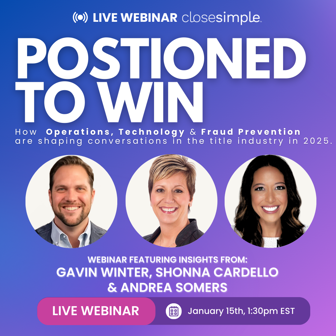 Positioning Your Title Company to Win in 2025: Operations, Tech, and ...