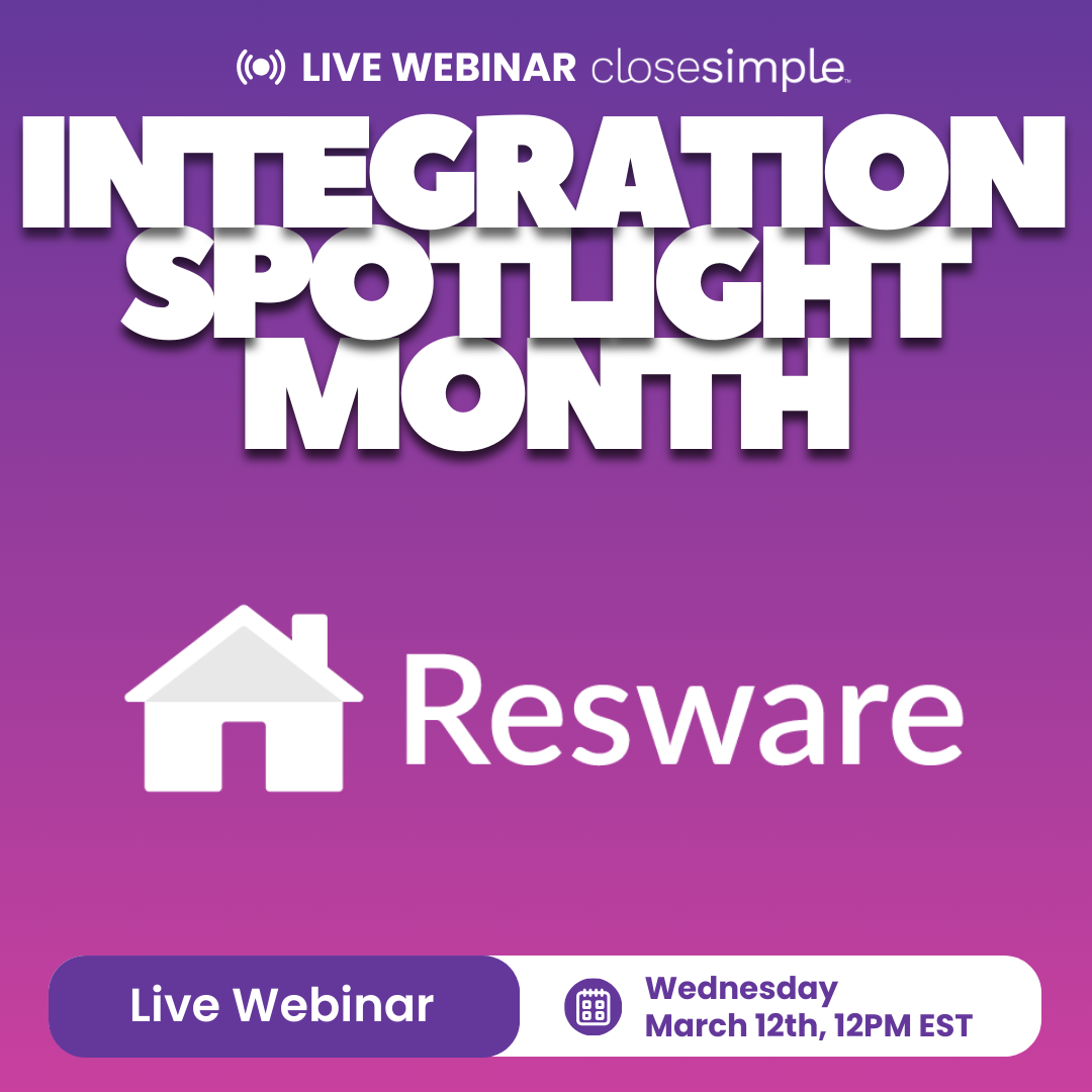 CloseSimple + Resware Integration Spotlight Webinar